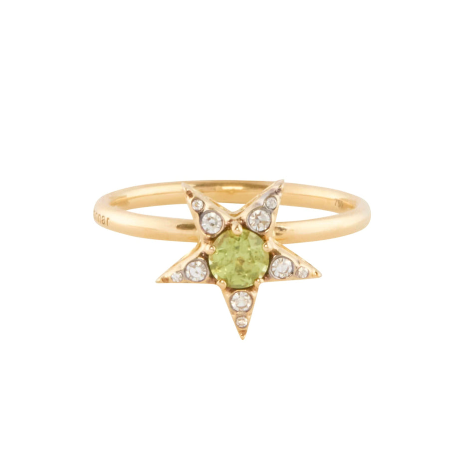 Peridot and Diamond Istanbul Ring – Broken English Jewelry