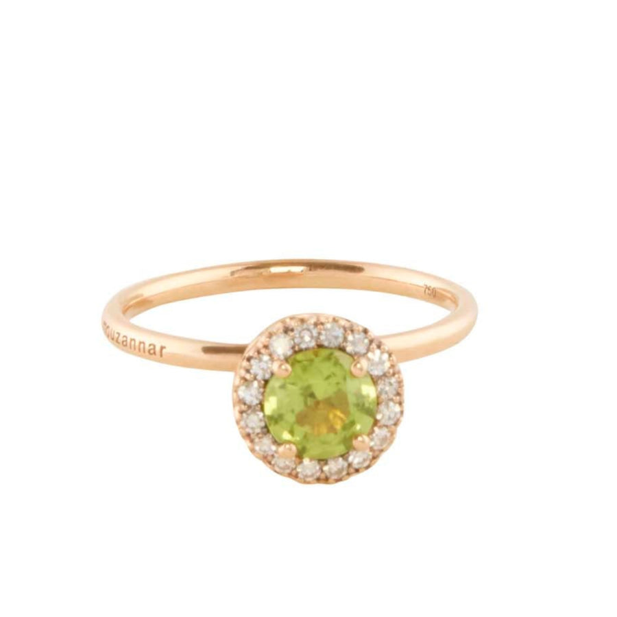 Diamond and Peridot Beirut Ring – Broken English Jewelry