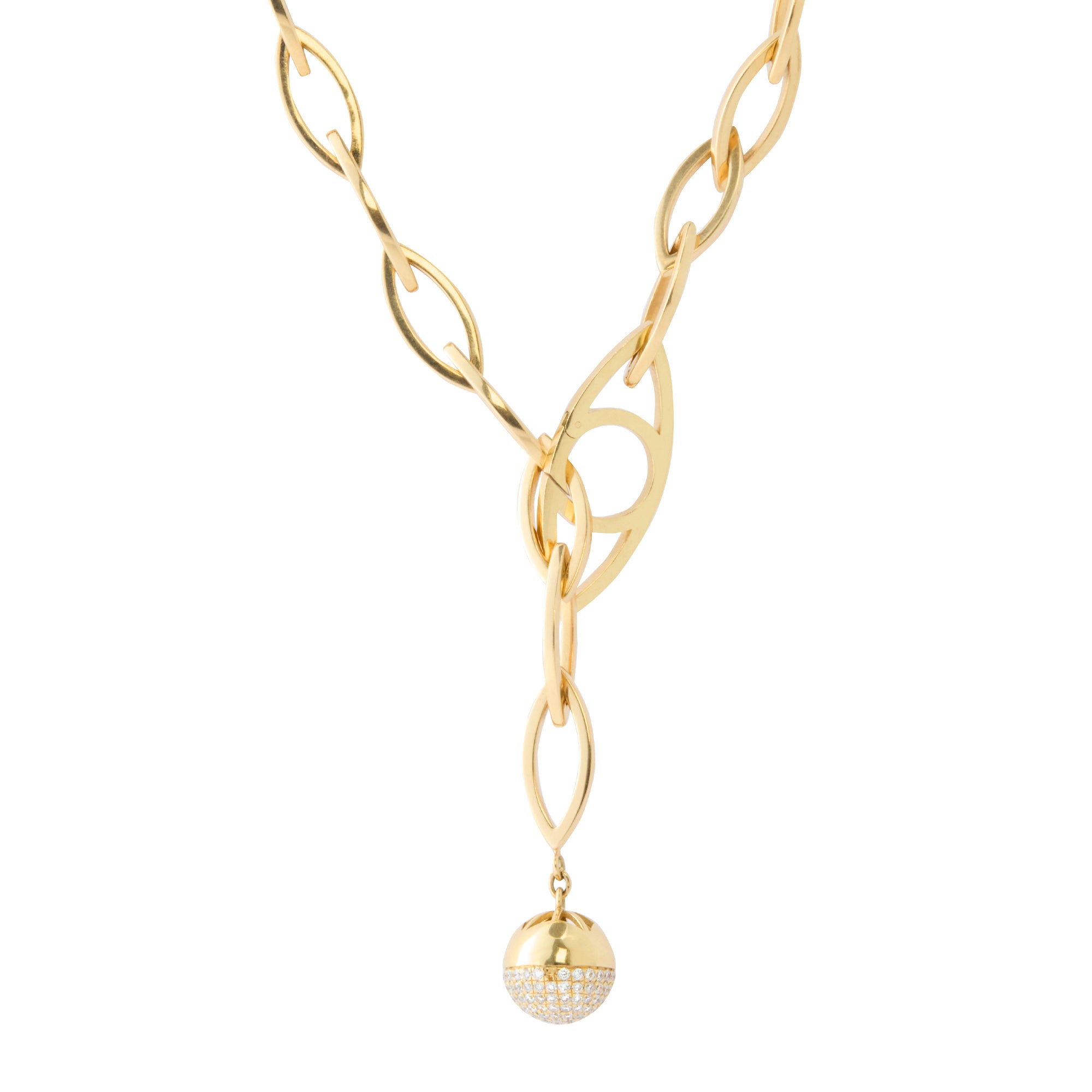 Reflections Lariat Necklace - Medium/Large Eye Clasp – Broken English ...