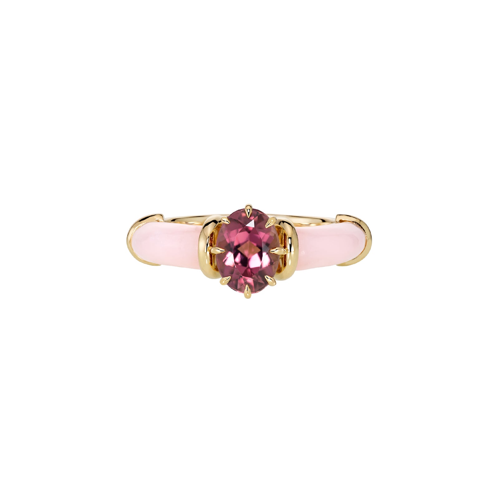Sauer 80 Years Marina Ring - Rubellite - Rings - Broken English Jewelry – Broken English Jewelry